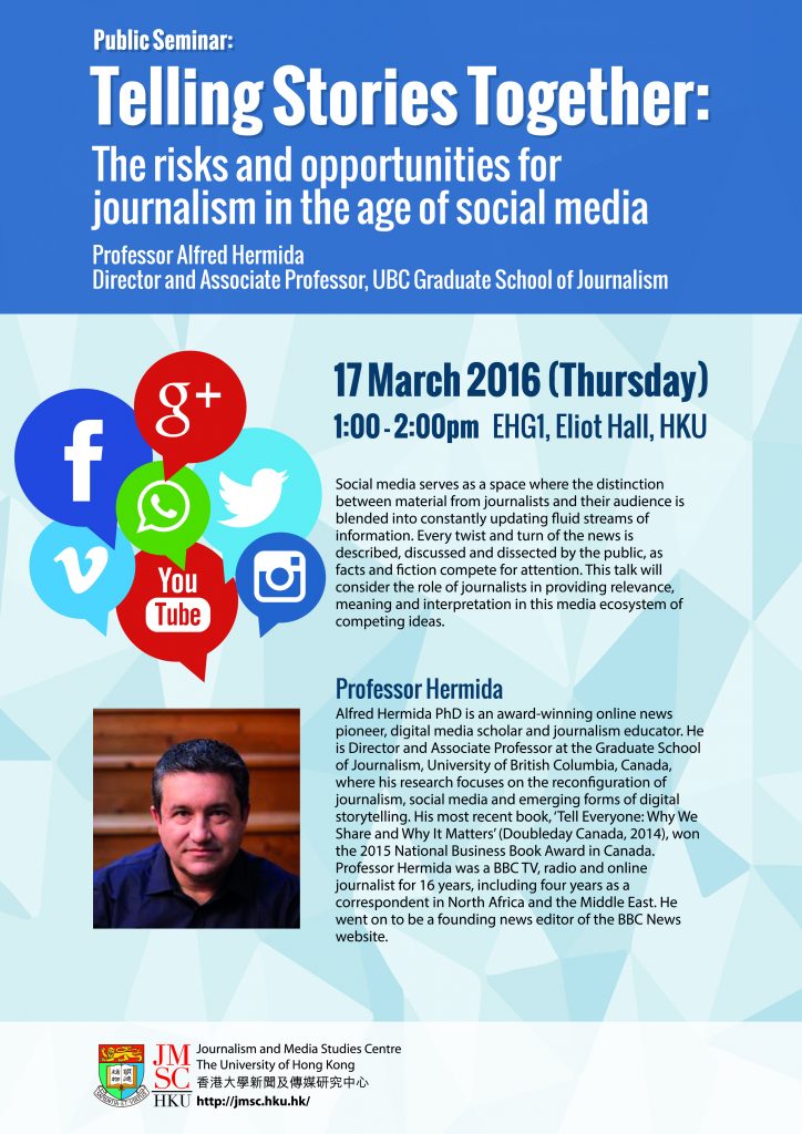 Public seminar: Telling Stories Together: The risks and opportunities ...